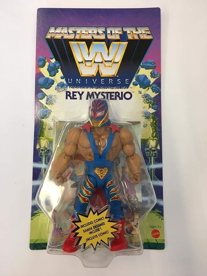 Amazon.com: MOTU WWE Masters of The Universe Rey Mysterio: Toys & Games