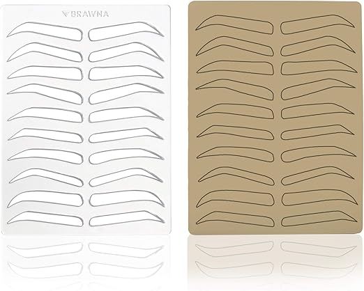 Microblading Practice Stencil | Reusable Brow Template for PMU Practice ...