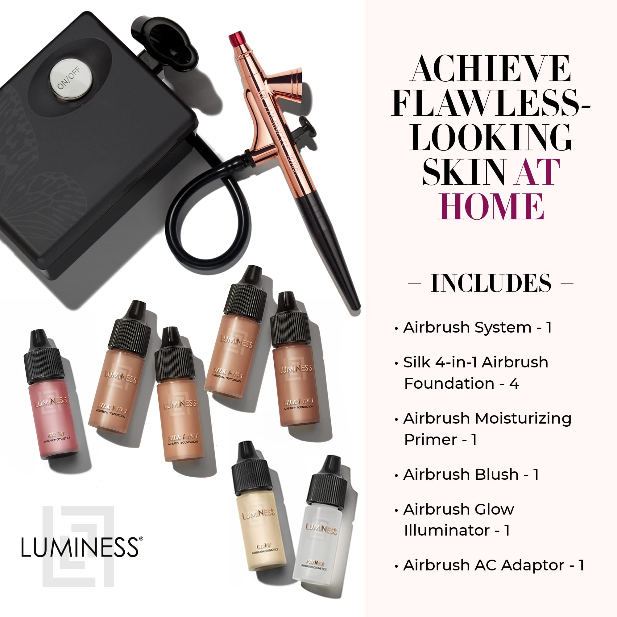 Mua Luminess Air Basic Airbrush Makeup Kit and 9-Piece Silk 4-In-1 ...