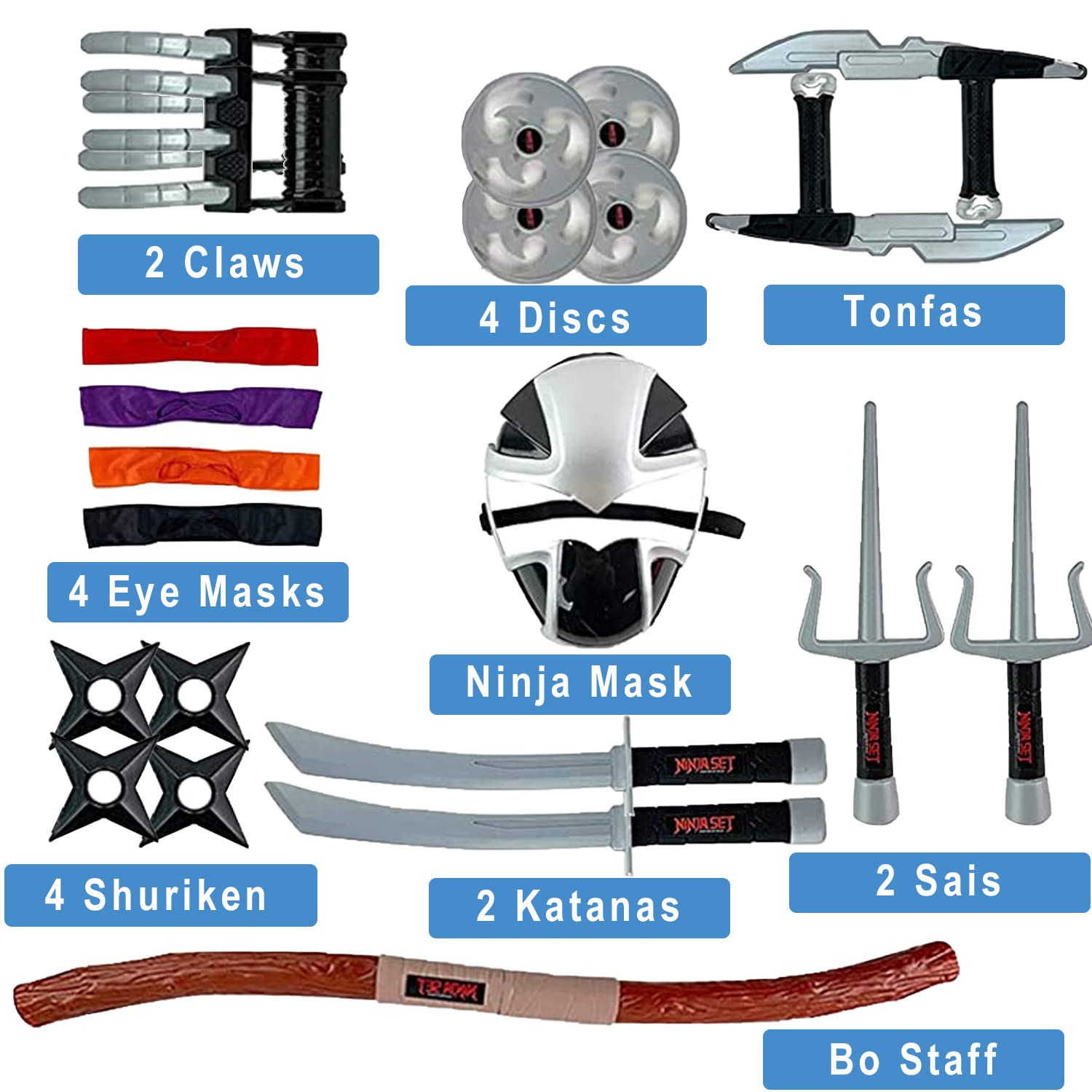 Mua Liberty Imports Ninja Warrior Toy Weapons Role Playset - Kids ...
