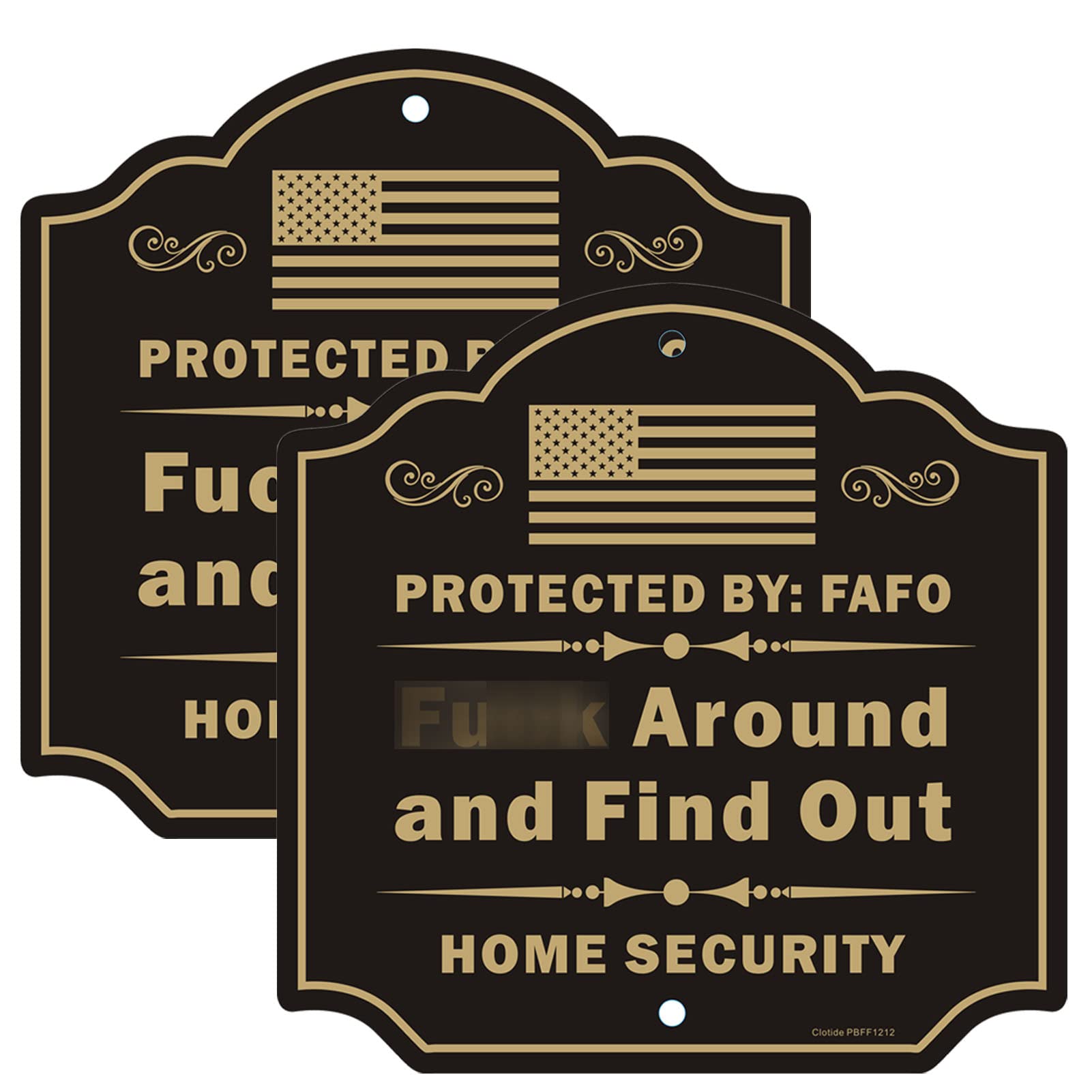 Clotide 2 Pack Around and Find Out Yard Sign FAFO Yard Sign, 12 x 12 ...