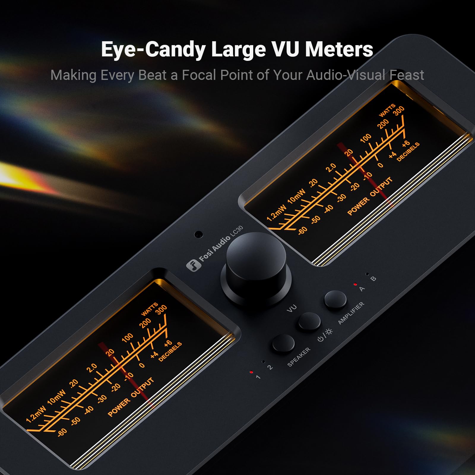 Mua LC30 VU Meter Amplifier Speaker Selector Switch Box Audio Visualizer 2 In 2 Out Vintage ...