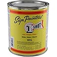 Amazon.com: 1 Shot Lettering Enamel 101L White Quart : Automotive