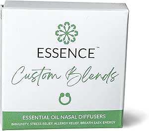 Amazon.com: Essence Nasal Diffuser | Essential Oil Ring | Silicone Nose ...