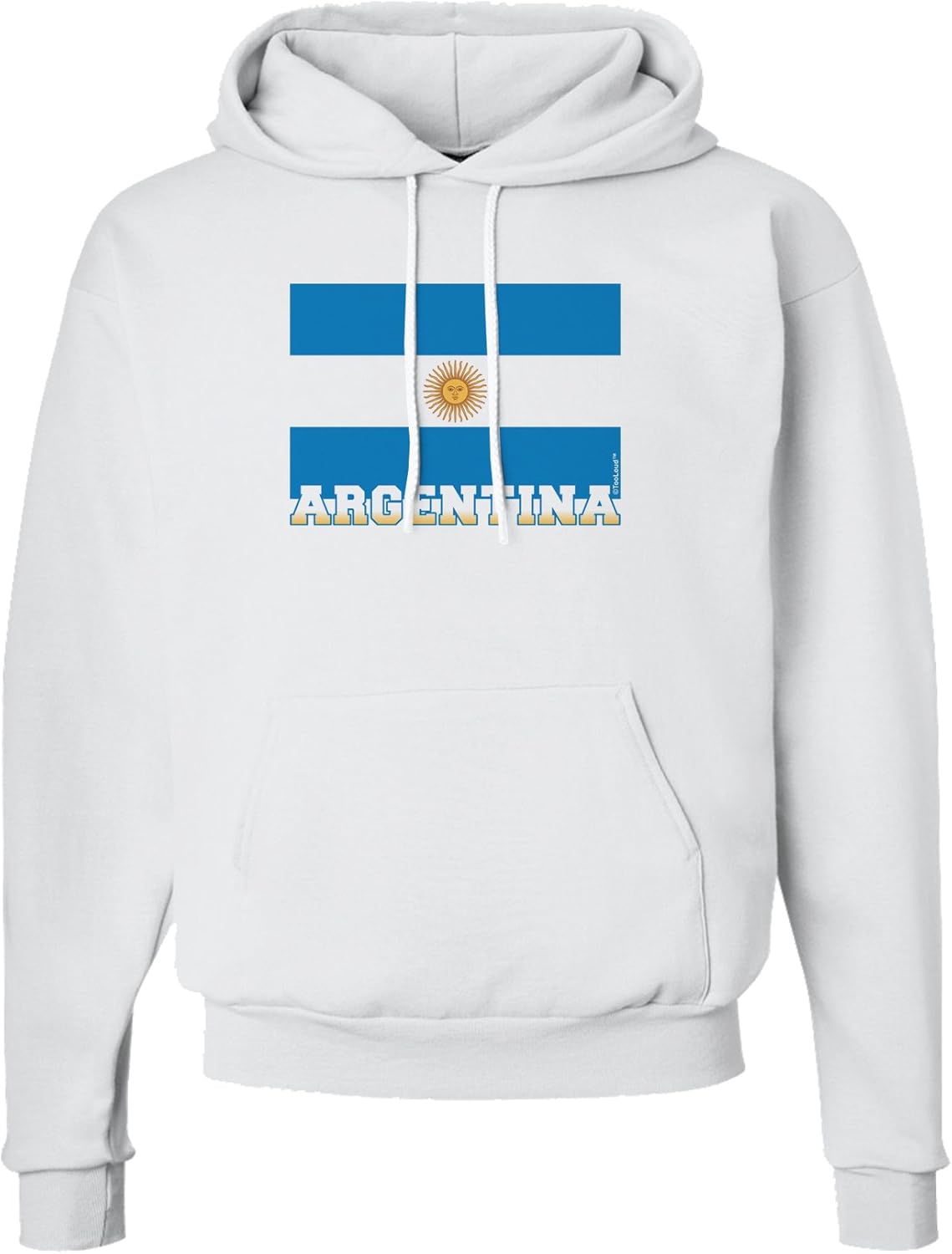 TooLoud Argentina Flag Hoodie Sweatshirt at Amazon Men’s Clothing store