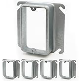 1-1/4 Inch Raised Mud Rings, Square Device Cover, 1 Gang Outlet Cover ...