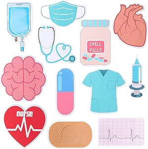 Amazon.com : 12 Pcs Nurse Sticky Notes Medical Themed Sticky Notes ...