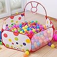 Amazon.com: Kids Indoor Pop Up Ball Play Tent,PortableFun Playhouse ...