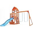 Amazon.com: Dolphin Playground Cedar Wooden Swing Sets for Backyard, Playground Sets for ...