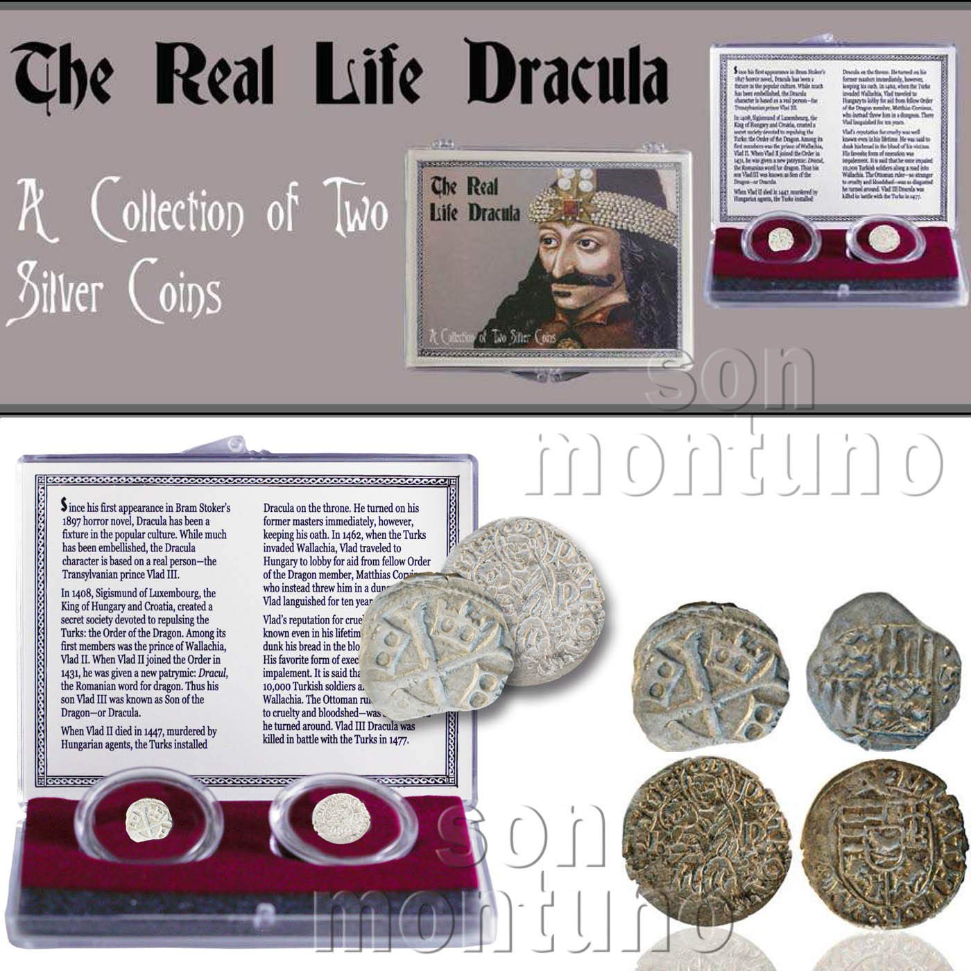 Buy THE REAL LIFE DRACULA: A Collection of Two Antique Silver Coins in ...