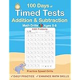 Large Print Math Drills For 1st Grade: Addition and Subtraction Problem ...