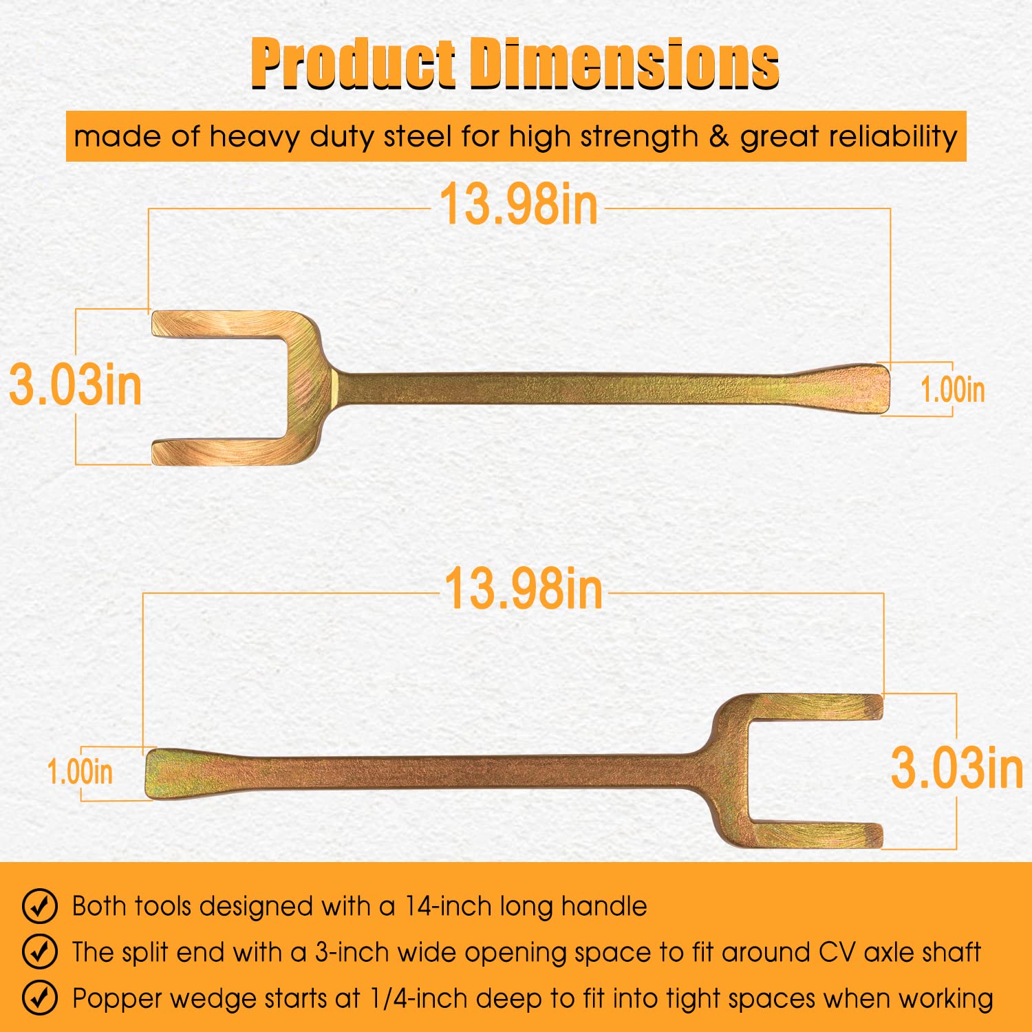 Mua 12020 Front Wheel Drive Axle Puller/Fork & Shim Tool + CV Axle ...