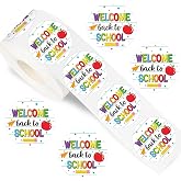 Amazon.com: Whaline 1000Pcs Back to School Stickers Happy First Day of ...