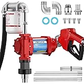 Amazon.com: Handor 12V 20 GPM Fuel Transfer Pump with Discharge Hose & Manual Nozzle for Oil ...