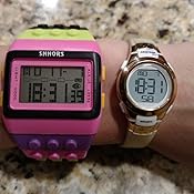 Amazon.com: SHHORS Men's Ladies Blocks Constructor Digital LED ...