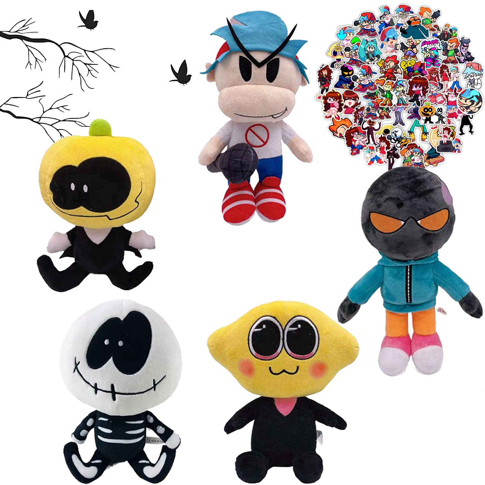 Friday Night Funkin Plush Set 5 Of Boyfriend And Whitty | Desertcart KSA