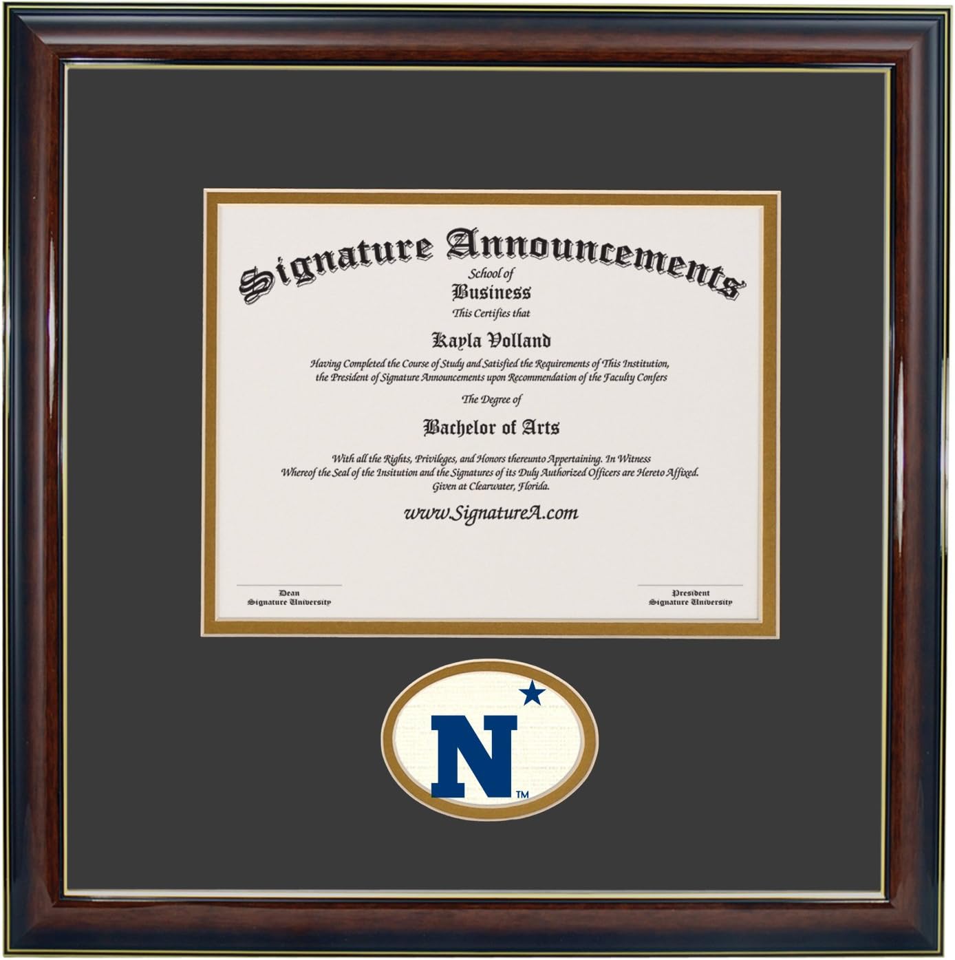 Amazon.com: Signature Announcements United States Naval Academy (USNA ...