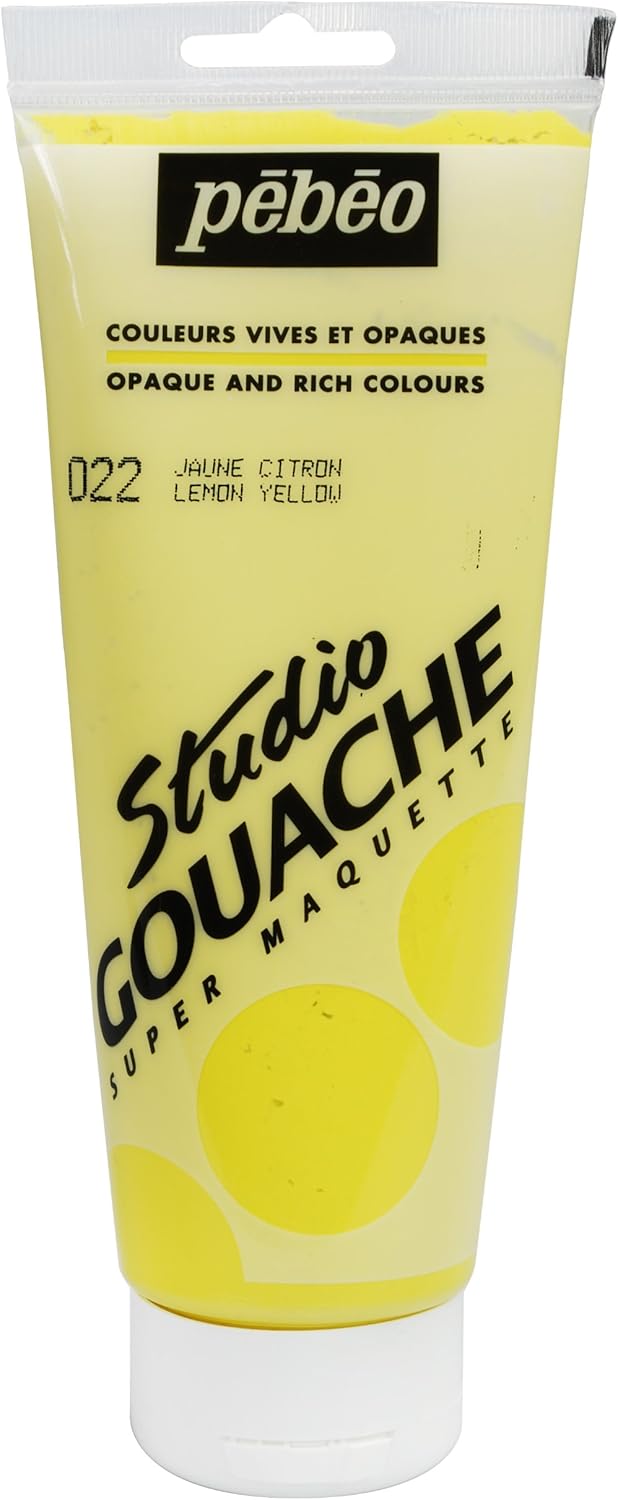PEBEO 220 ml Studio Gouache, Lemon Yellow – BigaMart