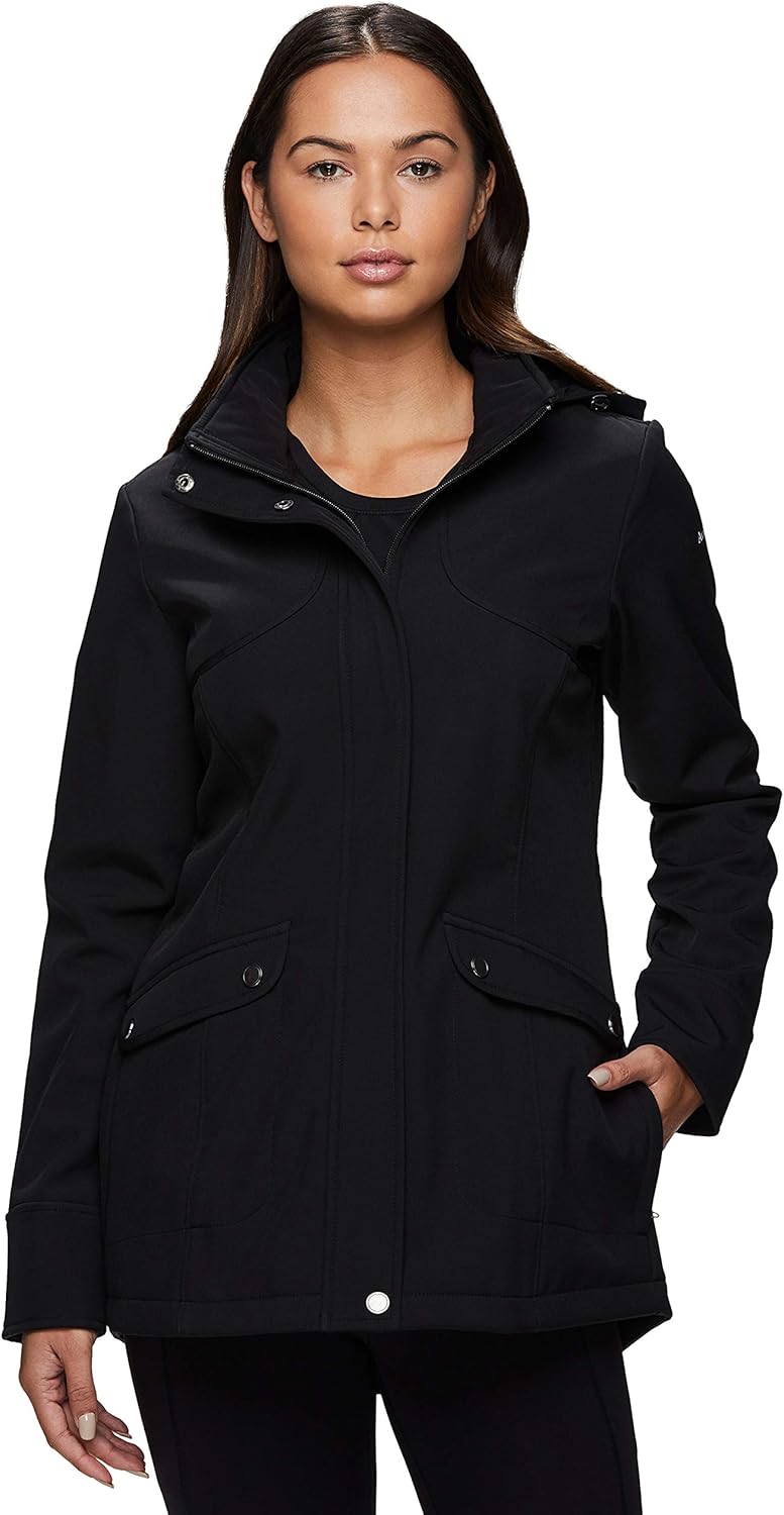 Avalanche Women's Midweight Mid Length Zip Front Soft Shell Soft Fleece ...