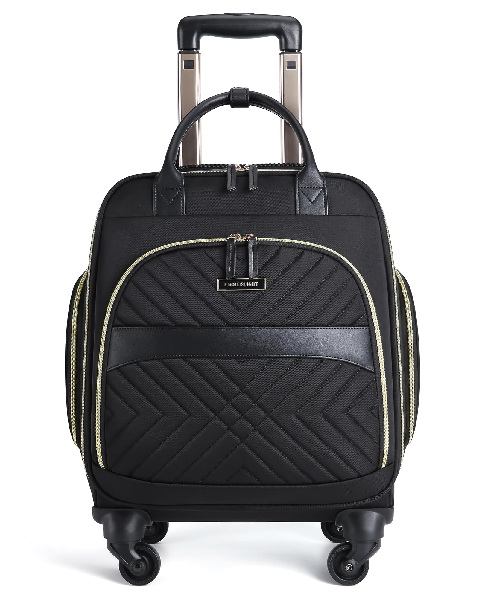 LIGHT FLIGHT Rolling Laptop Bag Women Men Rolling Briefcase 15.6 Inch ...