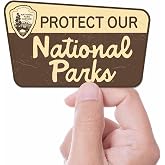 Amazon.com: Arrowhead Protect Our Parks Sticker, Classic Park Entrance ...