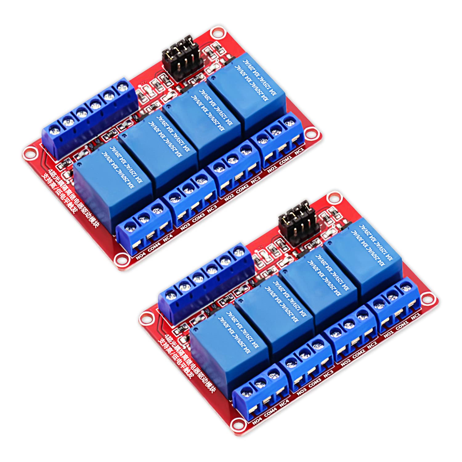Mua DaFuRui 4 Channel 5V Relay Module 2Pack 5V Relay Board with ...