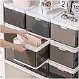 Amazon.com: SNSLXH 19QT Upgrade 4 Pack Stackable Storage Bins with 2 ...