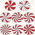 Amazon.com: 48 Pieces Peppermint Candies Cutouts Christmas Home ...