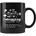 Amazon.com: Panvola Debugging Definition Mug Funny Gift Computer Programmer Programming Coding ...