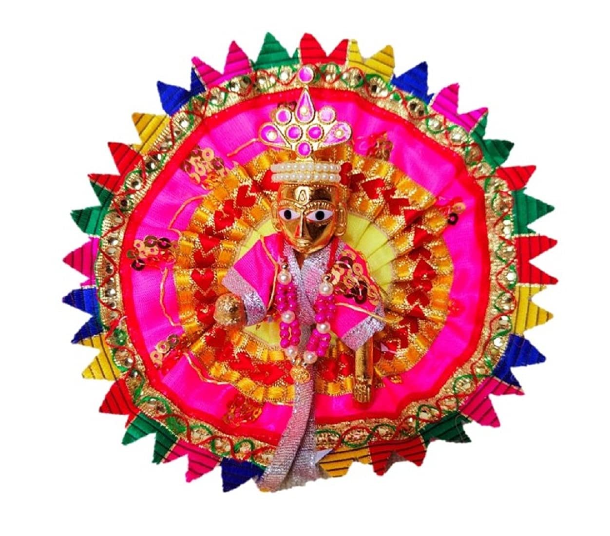 Buy Pittal Laddu Gopal Statue Pital Brass Murti Kanha ji with pushak ...