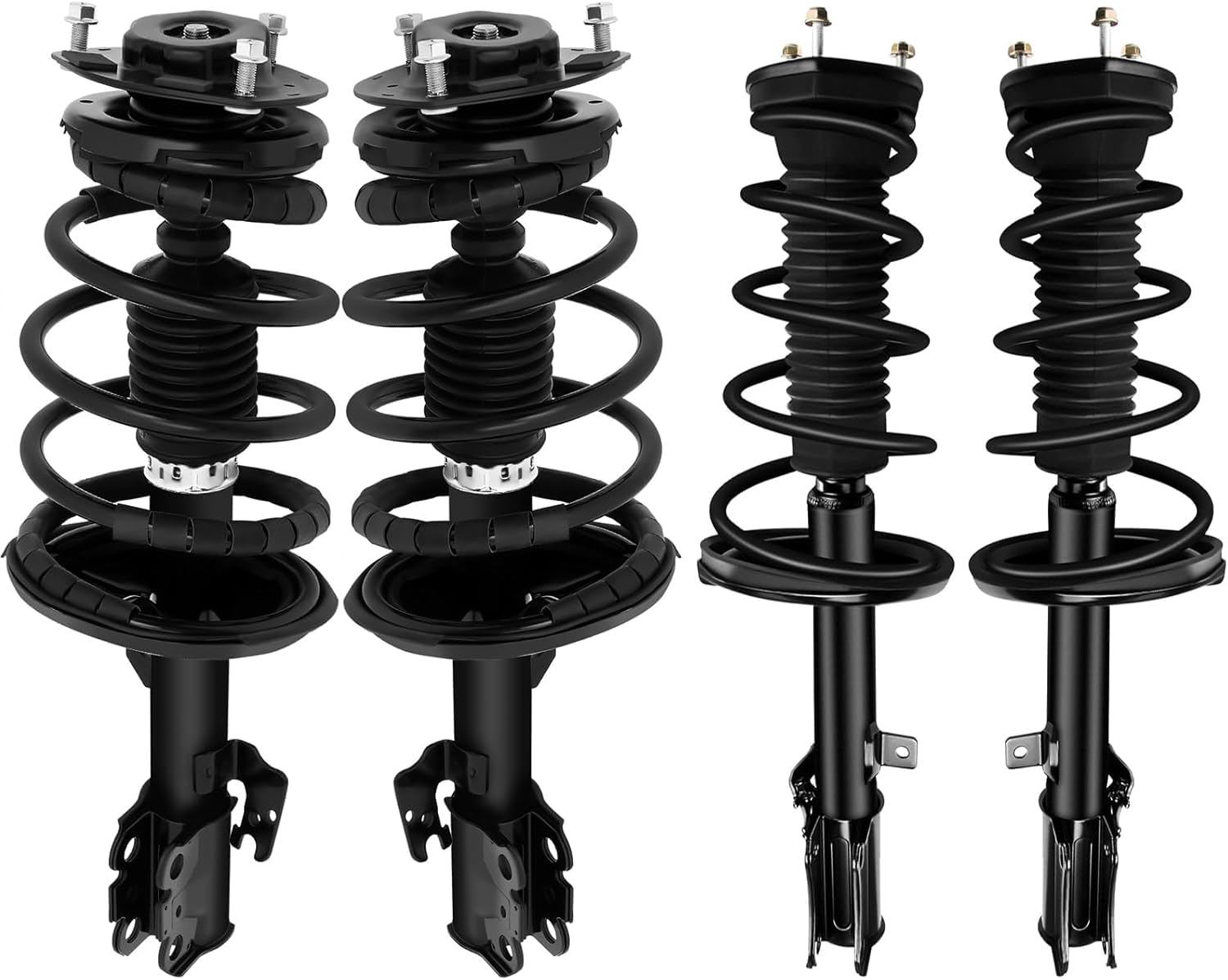 AUTOMUTO Strut Spring Assembly Front and Rear Pair Shock Absorber Fit ...