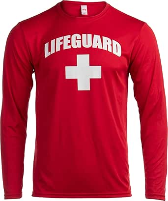 Amazon.com: Lifeguard | Red UPF 50+ Sunblocking Sun Shirt Performance ...