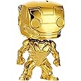 Amazon.com: Funko Pop Marvel: Marvel Studios 10 - Iron Man (Gold Chrome ...