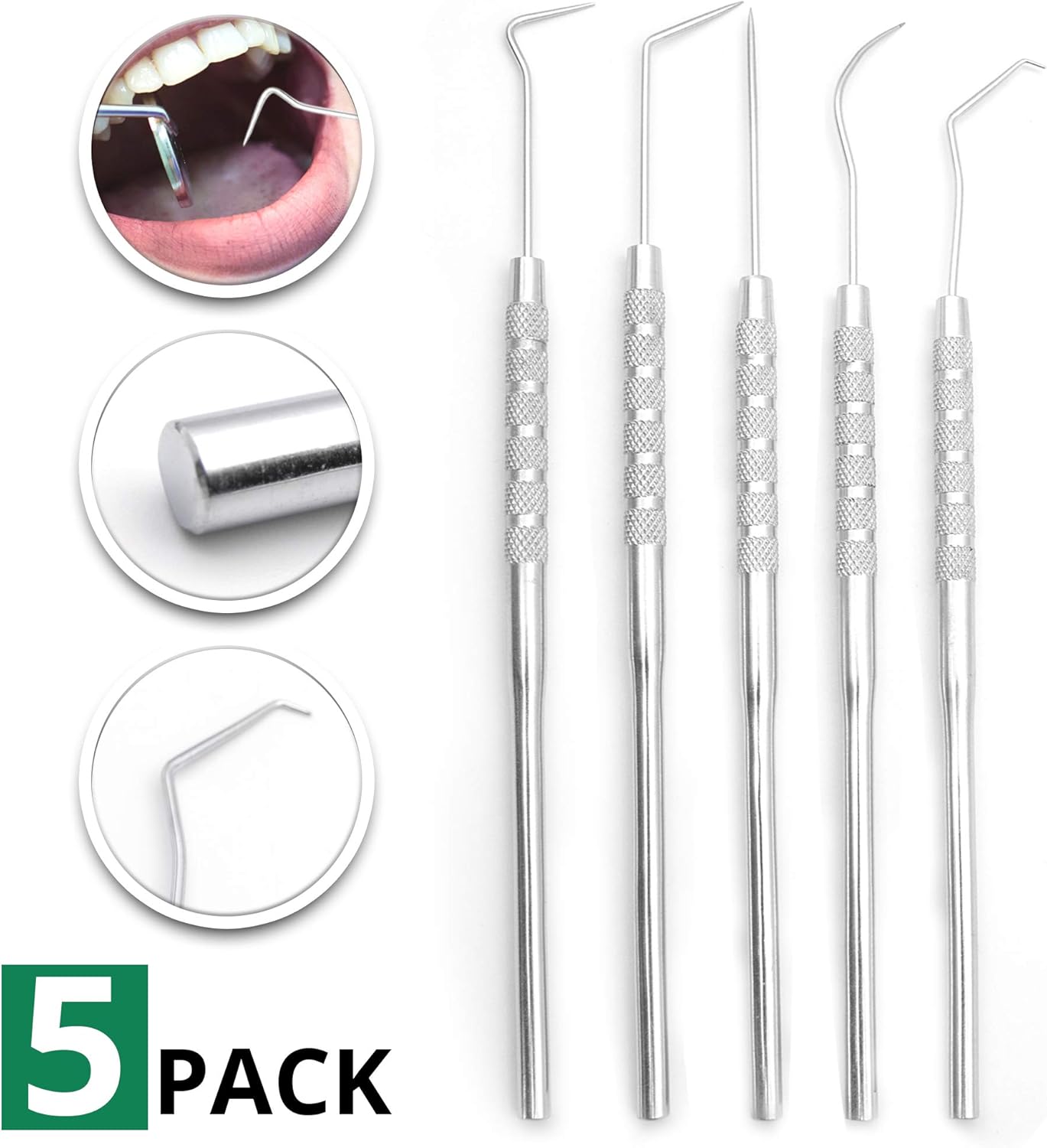 Amazon.com : Scientific Labwares 5-Piece Stainless Steel Precision ...