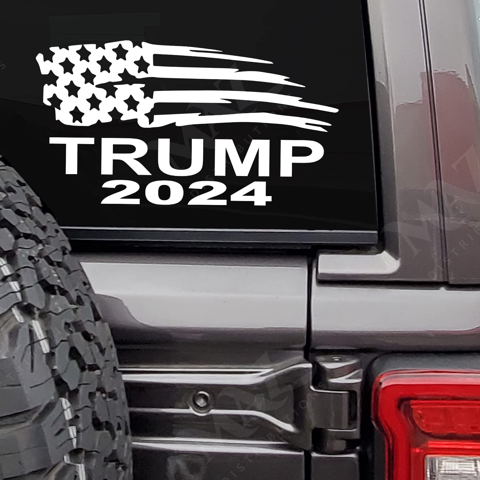 Mua Trump 2024 Flag Decal Sticker US Flag Vinyl Decal Cars Trucks Vans ...