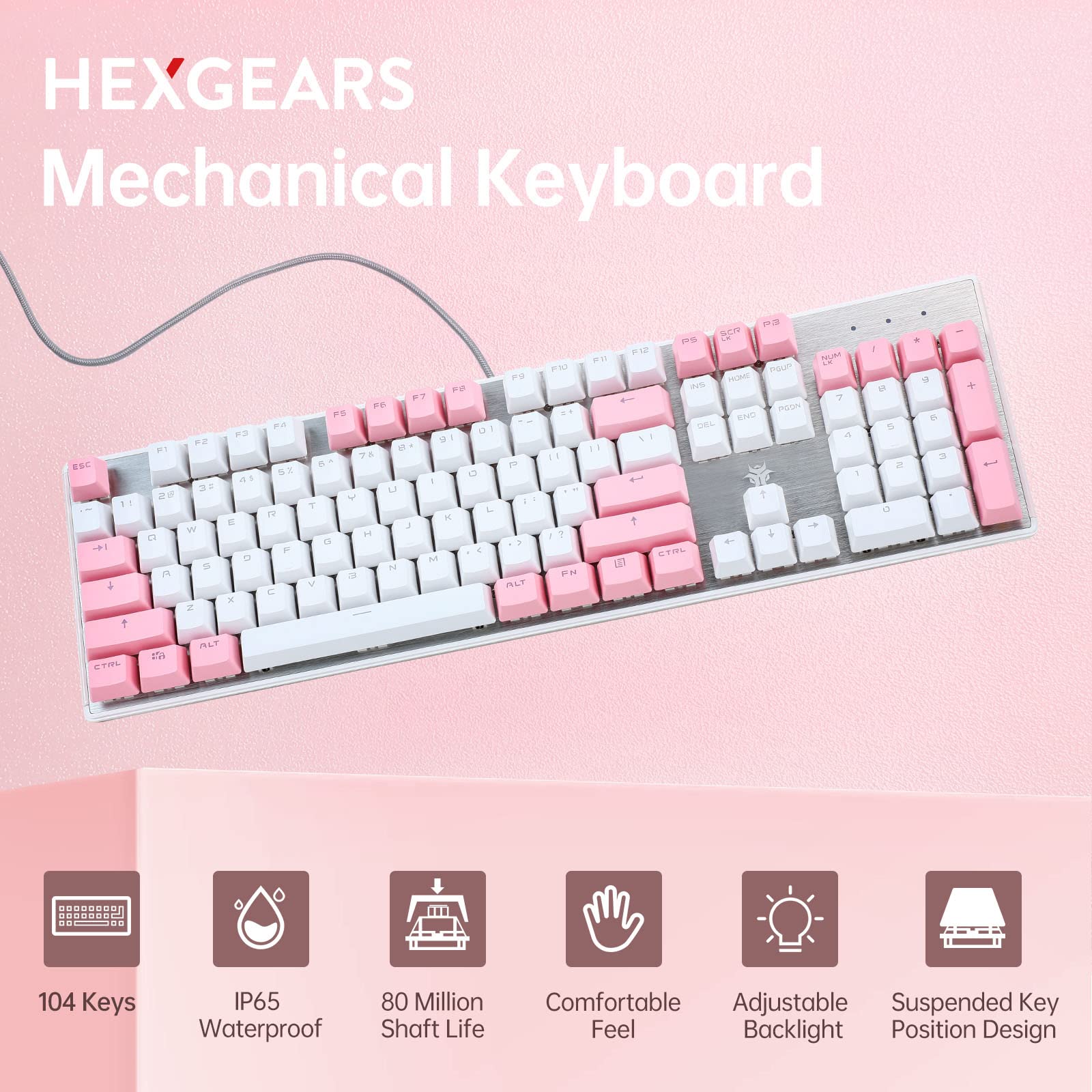Mua Hexgears GK715S Mechanical Gaming Keyboard, 104 Keys Mechanical ...