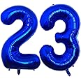 Amazon.com: Navy Blue 23 Number Balloons, 40 Inch Giant Number 23 ...