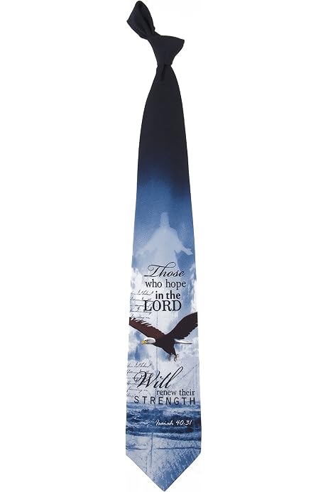 Christian Mens Necktie Eagles Wings Men's Inspirational Necktie - First ...