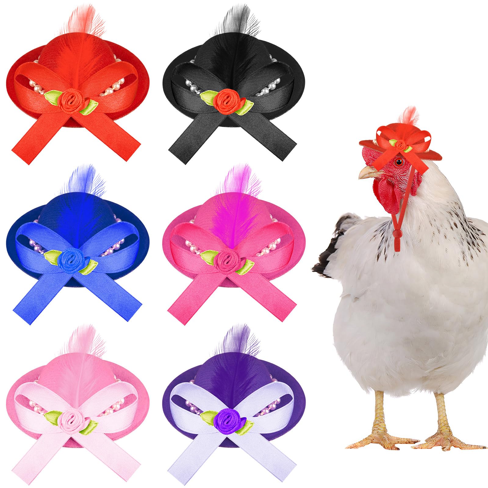 Mua Bouiexye Chicken Hats, 6Pcs Chicken Helmet Chicken Clothes for Hens ...