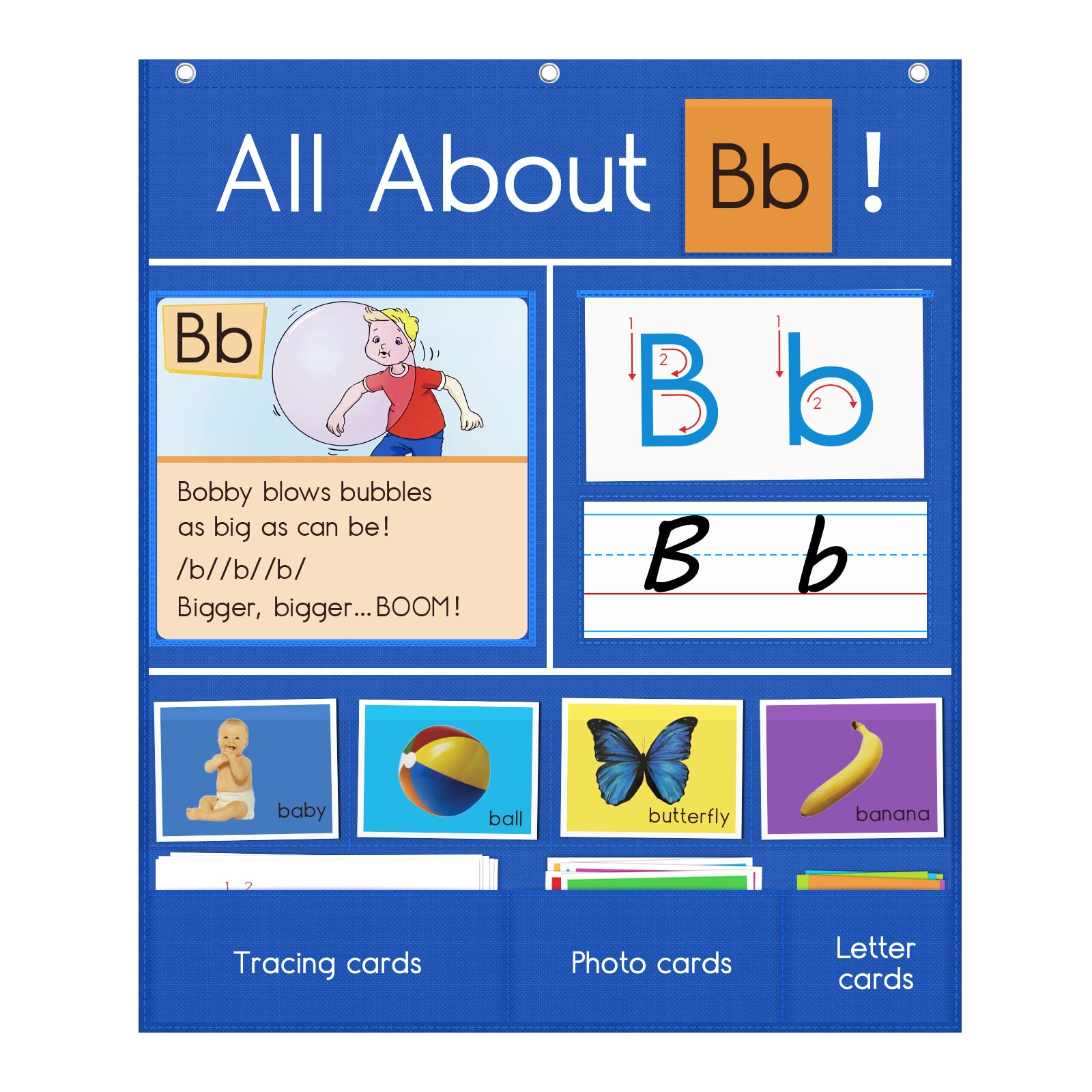 Auchq All About Letter Pocket Chart, Letter of The Day/Week Activity ...