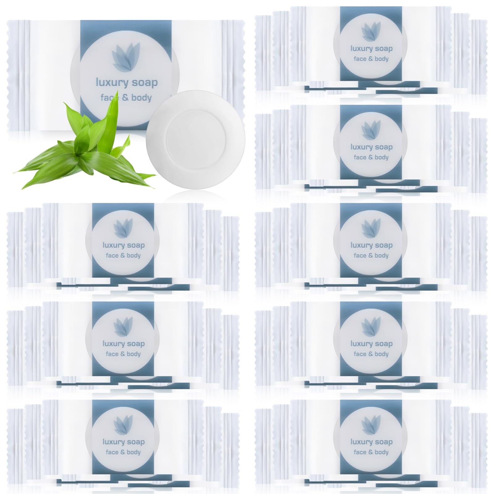 Kacctyen 100 Pcs 0.35oz Mini Bar Soap Bulk Travel Soap Individually ...