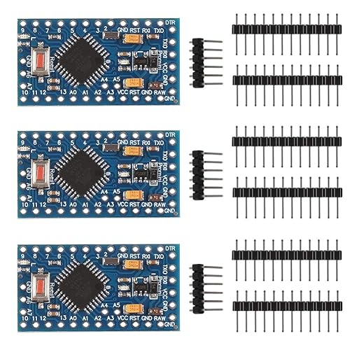 AITRIP 3 PCS Redesign Pro Mini ATMEGA328P 3.3V 8MHz Replace ATmega128 ...