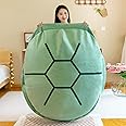 Wearable Giant Turtle Shell Pillow - Removable Plush Cushion, Oversized ...