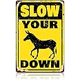 Amazon.com: Funny Slow Down Signs for Neighborhoods - Vintage Slow Your ...