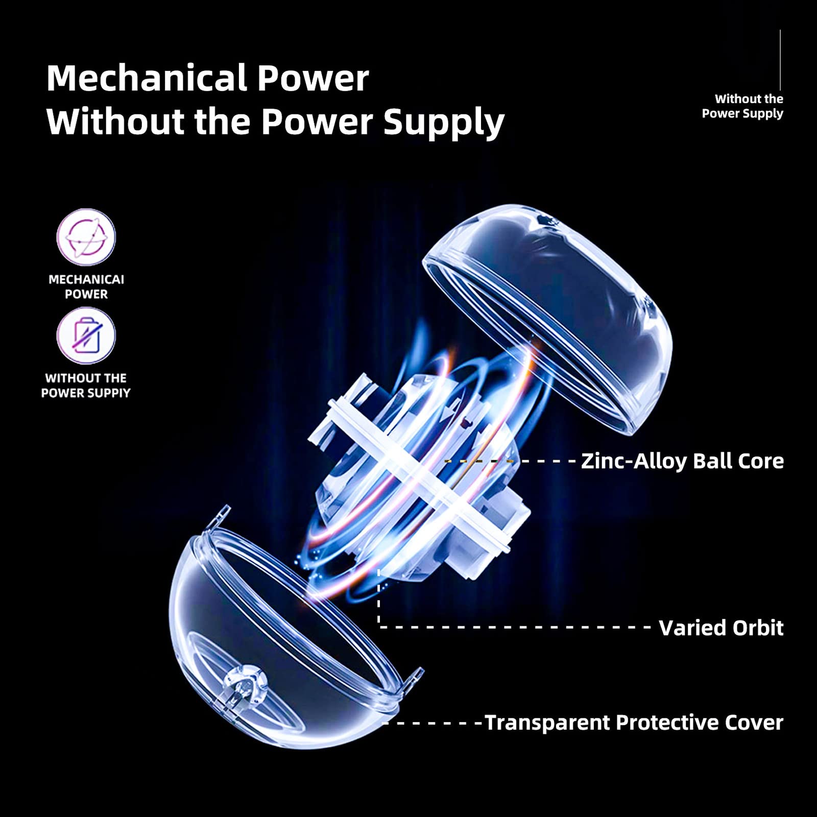 Mua 75 75PAI Gyro Ball Wrist Exerciser with Bluetooth Auto-Start Power ...