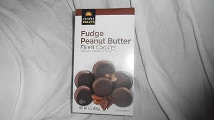 Clover Valley Fudge Covered Peanut Butter Cookies 7 Oz: Amazon.com ...