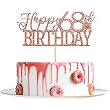 Amazon.com: ALPHA K 68th Birthday/Anniversary Cake Topper – 68 Years ...