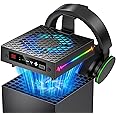 Amazon.com: LED Display Auto Cooling Fan for Xbox Series X with 9 RGB ...