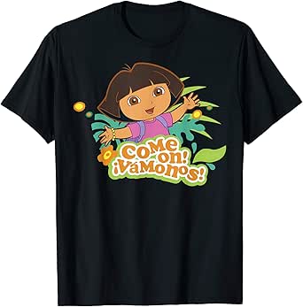 Amazon.com: Nickelodeon Dora The Explorer Come On Vamonos T-Shirt: Clothing