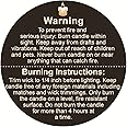 Amazon.com: Candle Warning Sticker,2 inch 300pcs Candle Safety Sticker ...